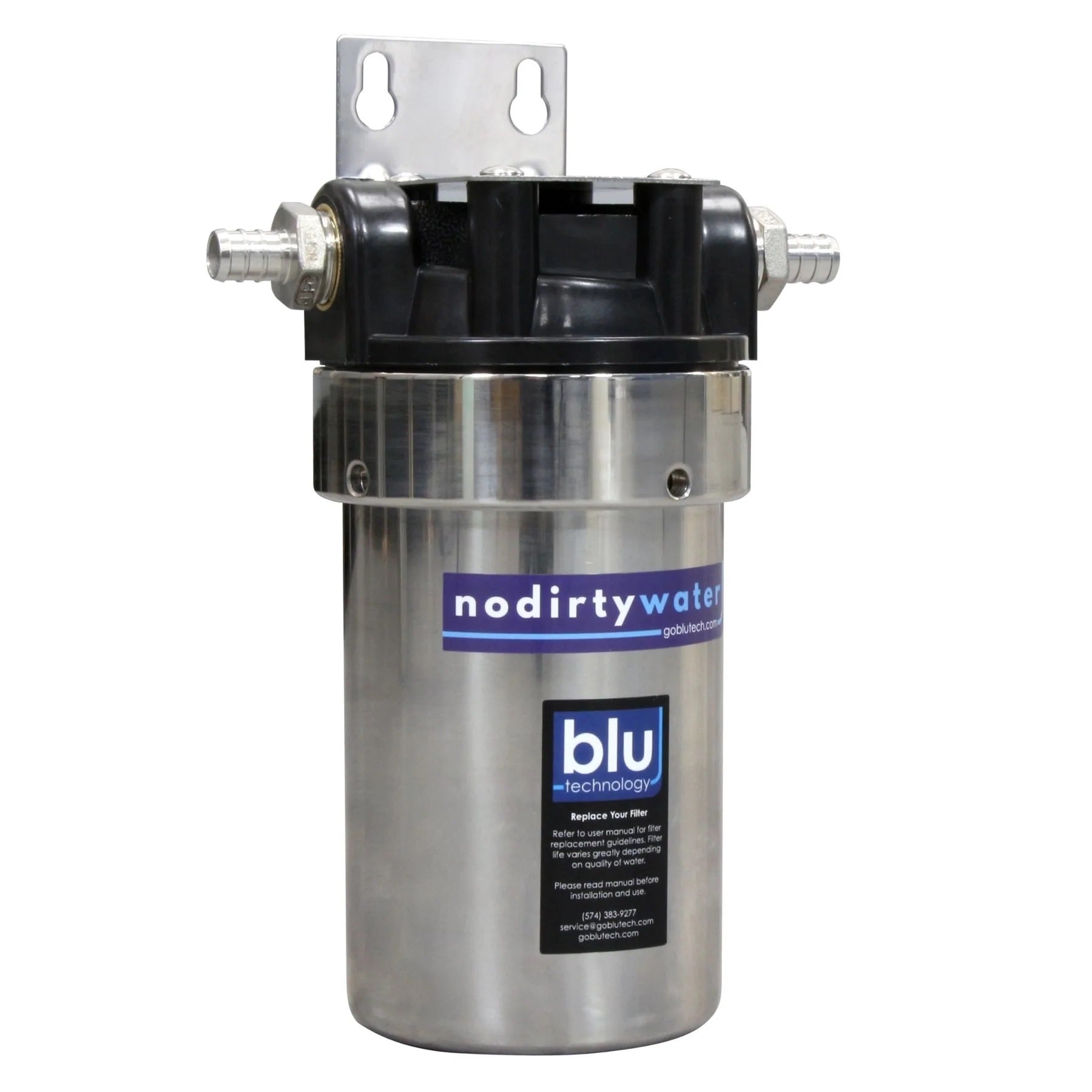 Blu Tech Solo 1-Stage Fixed Mounted Water Filtration System, Steel ...