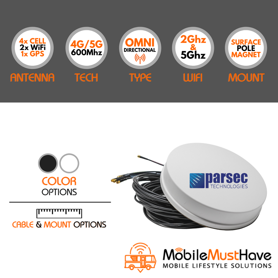 Parsec Husky Pro 7-in-1 Antenna – MobileMustHave.com